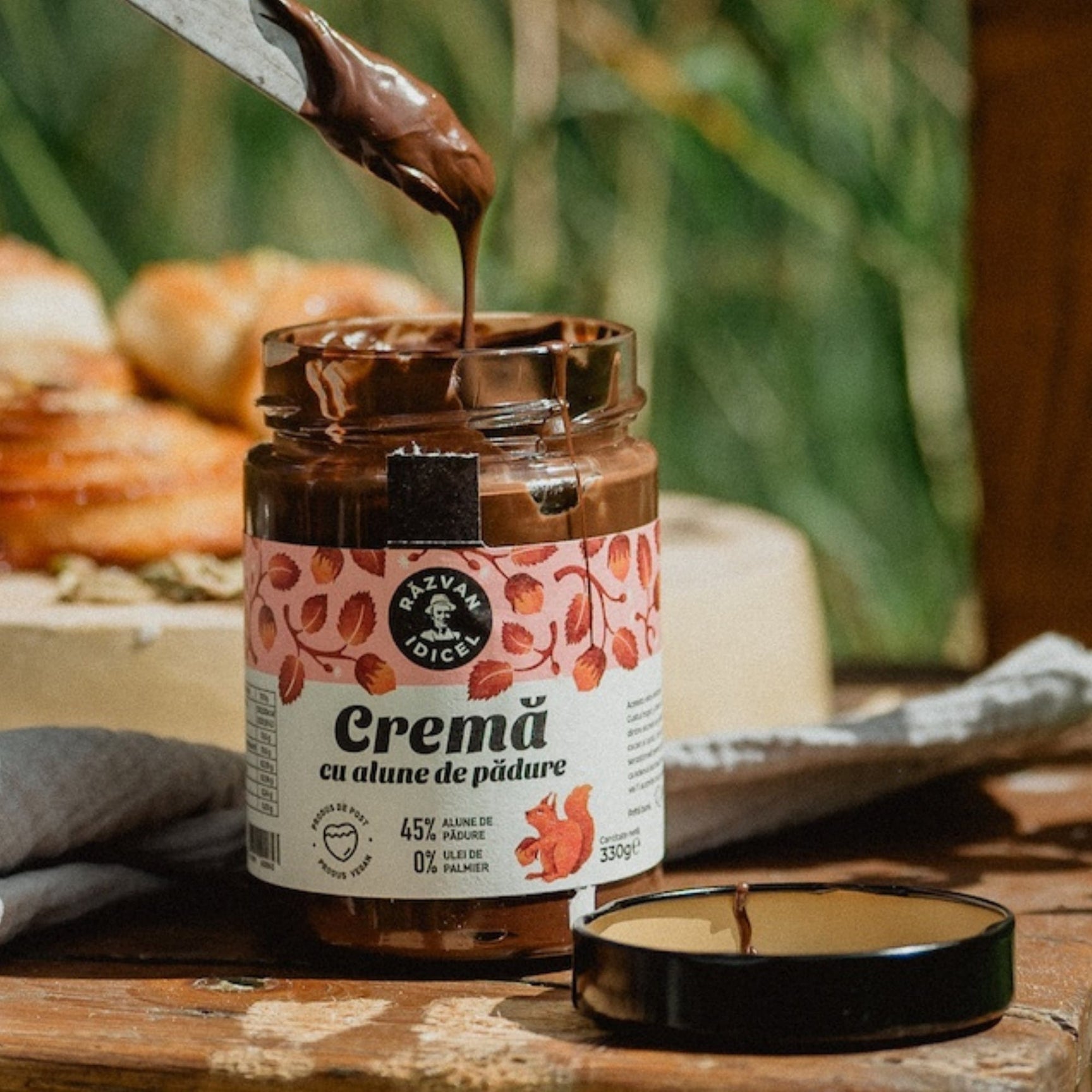Cremă de alune de pădure cu cacao - Răzvan Idicel - 330g - razvanidicel.ro